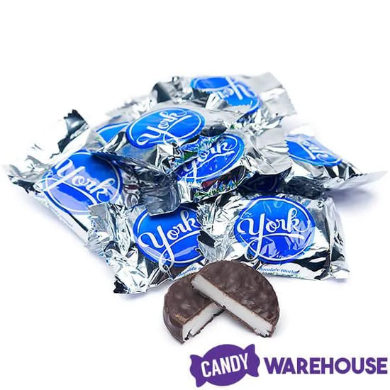York Peppermint Patties Snack Size Packs: 175-Piece Box | Candy Warehouse