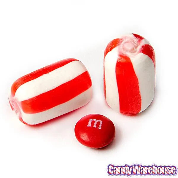 YumJunkie Sassy Cylinders Cherry Red Striped Hard Candy: 5LB Bag ...