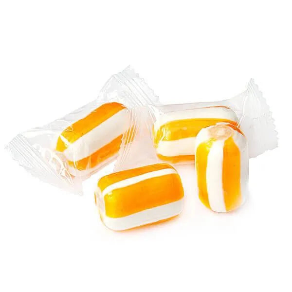 YumJunkie Sassy Cylinders Orange Striped Hard Candy: 5LB Bag – Candy ...