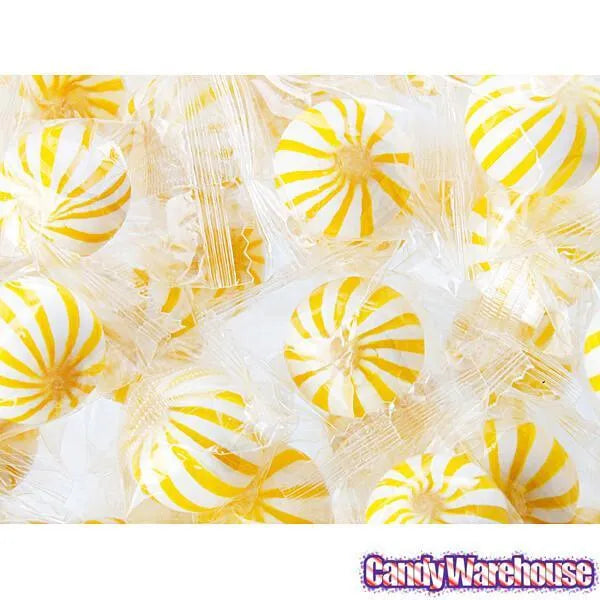 YumJunkie Sassy Spheres Banana Yellow Striped Candy Balls: 5LB Bag ...