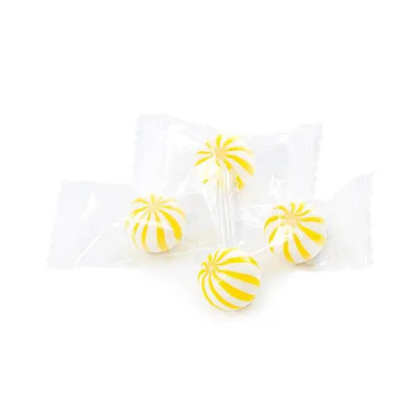 YumJunkie Sassy Spheres Banana Yellow Striped Candy Balls - Petite: 5L ...