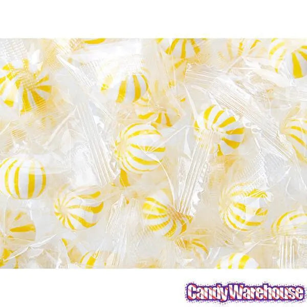 YumJunkie Sassy Spheres Banana Yellow Striped Candy Balls - Petite: 5L ...