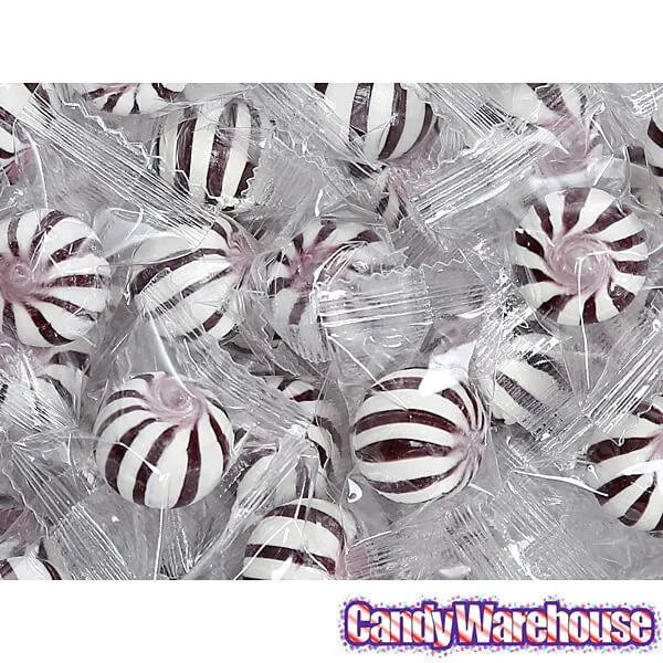 YumJunkie Sassy Spheres Cherry Black Striped Candy Balls: 5LB Bag ...