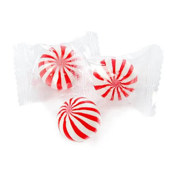 YumJunkie Sassy Spheres Cherry Red Striped Candy Balls: 5LB Bag – Candy ...
