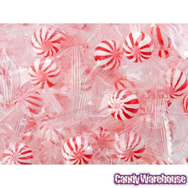 YumJunkie Sassy Spheres Cherry Red Striped Candy Balls - Petite: 5LB B ...