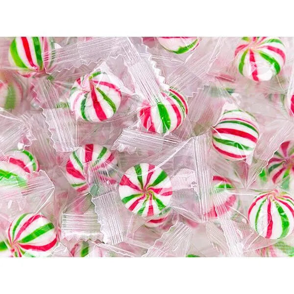YumJunkie Sassy Spheres Christmas Striped Hard Candy Balls - Petite: 5 ...
