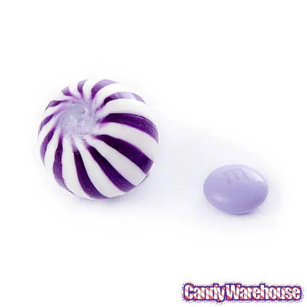 YumJunkie Sassy Spheres Grape Purple Striped Candy Balls: 5LB Bag ...
