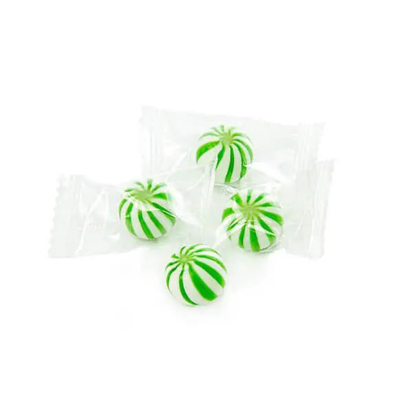 YumJunkie Sassy Spheres Lime Green Striped Candy Balls - Petite: 5LB B ...
