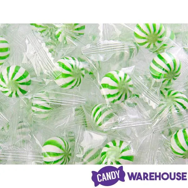 YumJunkie Sassy Spheres Lime Green Striped Candy Balls - Petite: 5LB B ...