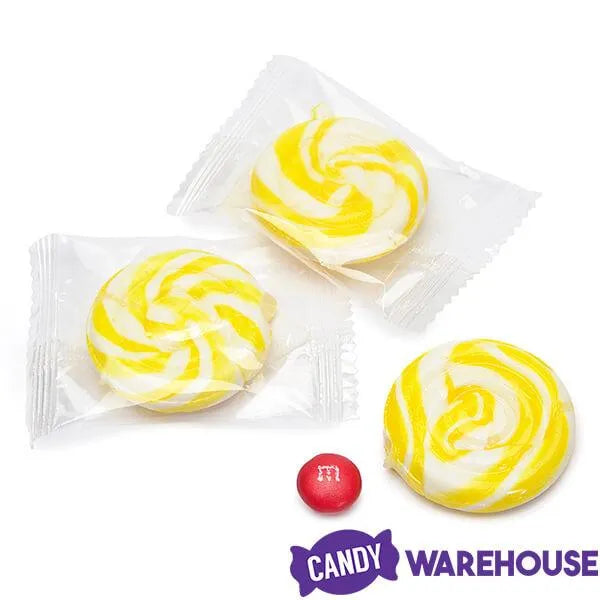 YumJunkie Sweet Suns Yellow Swirl Hard Candy Circles: 30-Piece Jar ...