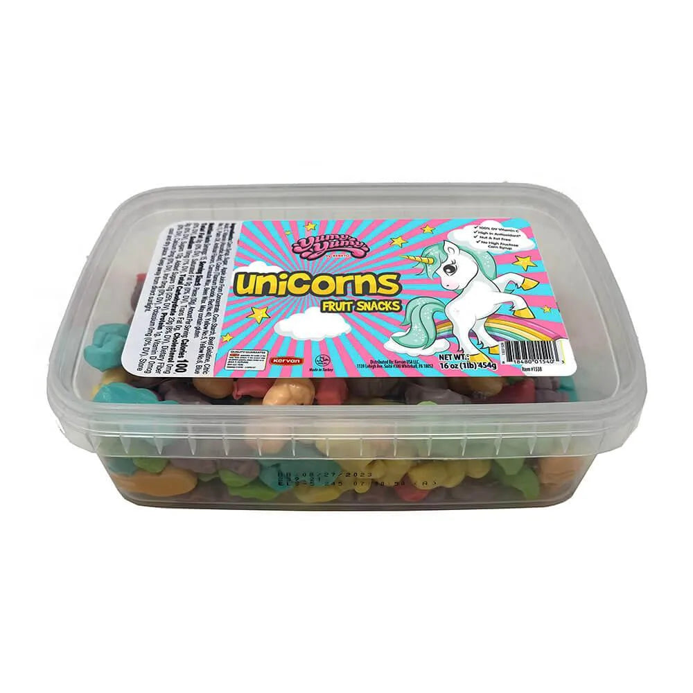 Yumy Yumy Unicorn Gummies: 1LB Tub – Candy Warehouse