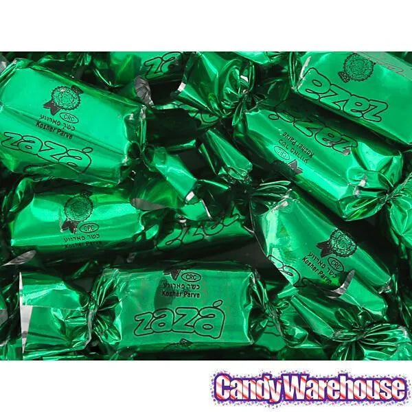 Zaza Green Foiled Sour Apple Chewy Candy: 1KG Bag – Candy Warehouse
